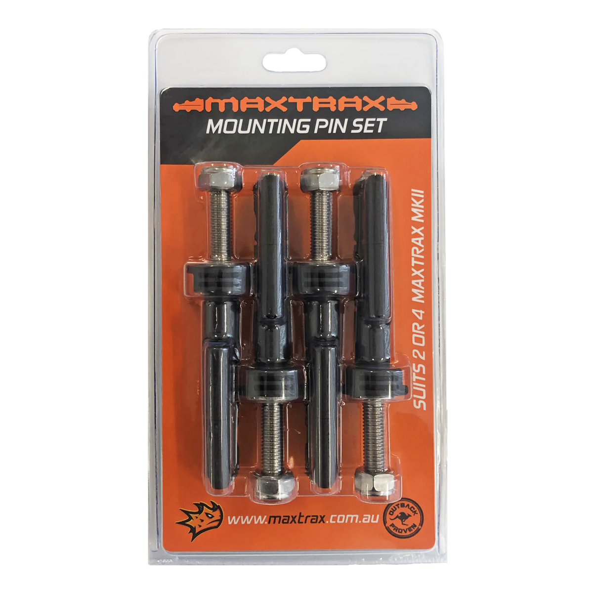 Maxtrax Mounting Pin Set Mkii 17mm And 40mm Maxtrax Nz